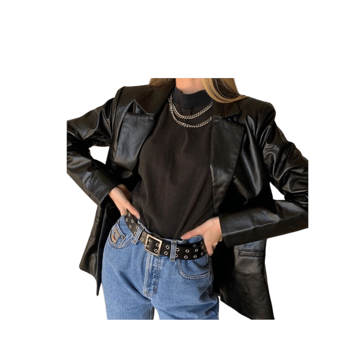 Midnight Shadow Black Leather Jacket – RitzyHannah